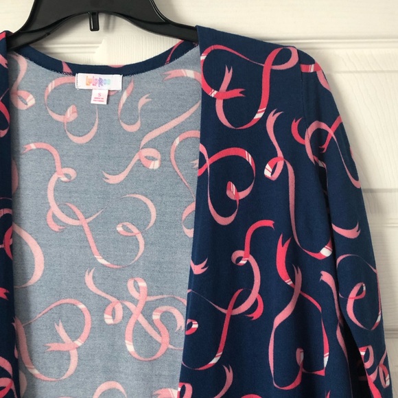 LuLaRoe | Sweaters | Lularoe Pink Ribbon Cardigan Caroline | Poshmark
